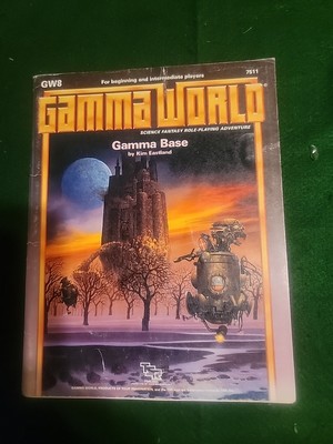 1987 Gamma World: Gamma Base Adventure Book by Kim Eastland (TSR GW8 ...