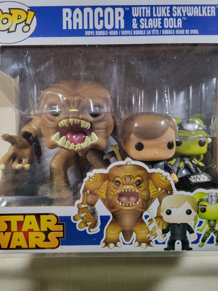 VAULTED Funko POP! Star Wars: Rancor with Luke Skywalker & Slave Oola ...