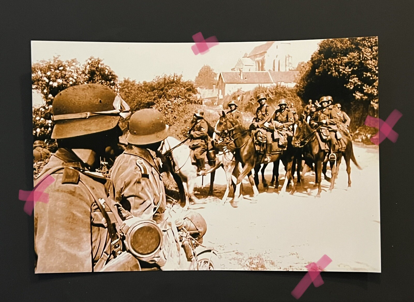 OST Front German Motorcycle & Cavalry 4x6 WW2 photo reproduction Bolt ...