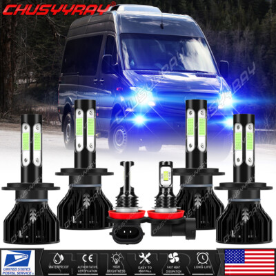 For Freightliner Sprinter 2500 3500 2007-2018 8000k blue LED Headlight ...