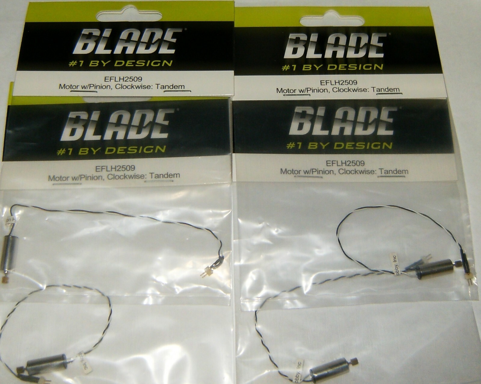 (4) E-Flite Blade Motors With Pinion For Tandem Rescue R/C Helicopter ...
