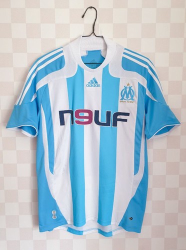Olympique Marseille 2007/2008 Away Adidas Football Soccer Shirt Jersey ...