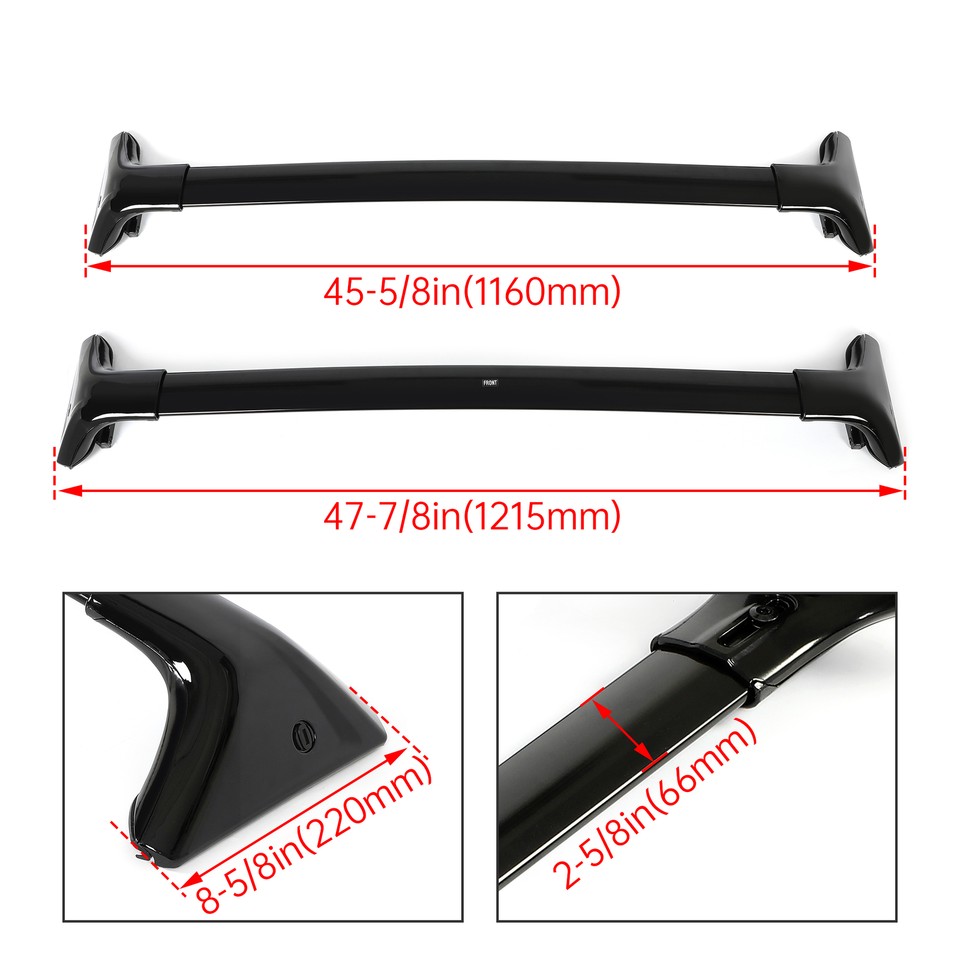 Top Roof Racks Carrier Rails For Lexus RX350 RX450H 2016-2022 2Pcs ...