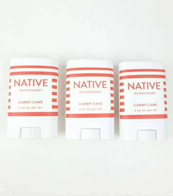 Lot of 3 Native Candy Cane Mini Deodorant .35 oz Travel Size--New in ...
