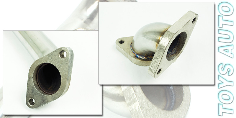 Rev9 2pc Stainless Dump Tube + Elbow Pipe 35mm 38mm Wastegate Actuator ...