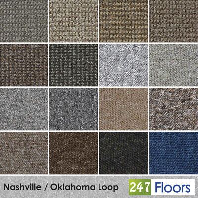 Berber Loop Pile Carpet Carpets Hardwearing Stain Resist Grey £5.99m² ...