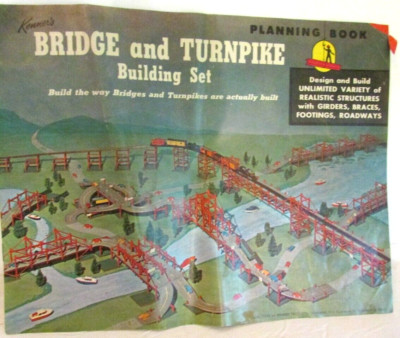 VTG 1958 Kenner Bridge and Turnpike Building Set Planning Book | eBay