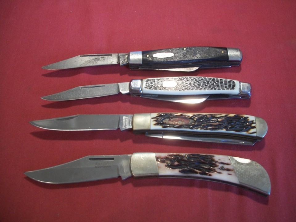 Pocket Knife Lot of 4 Knives, 3-New 1-Used | eBay