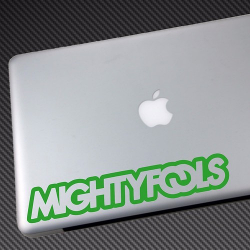 MIGHTYFOOLS VINYL STICKER DECAL shirt hat music laptop car cd ep dj edm ...