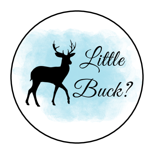 30 Gender Reveal deer Baby Shower stickers Little buck? Doe? labels 1.5 ...