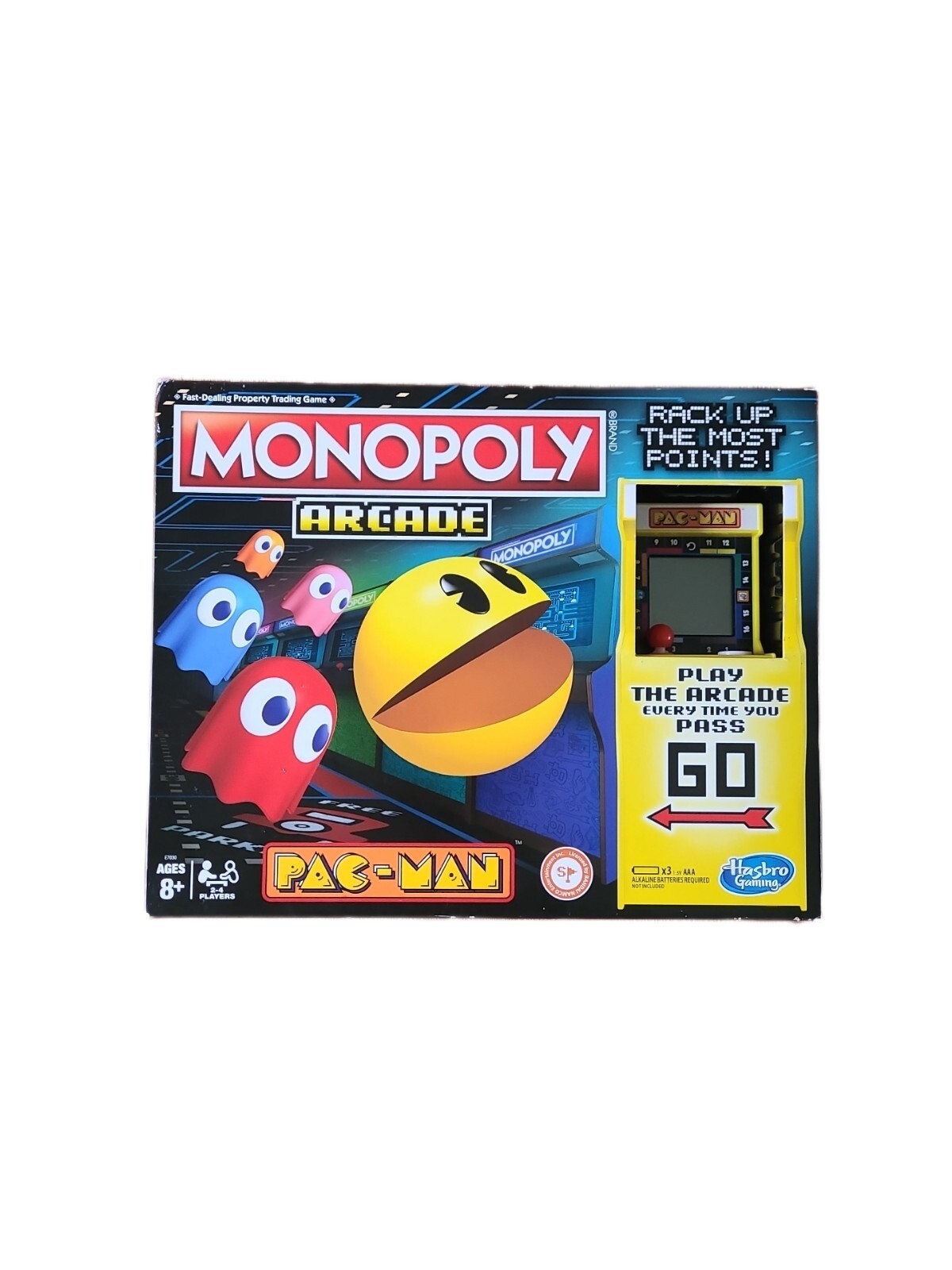 Monopoly Arcade Pac-man Board Game for Kids Ages 8 and up 2-4 Players ...