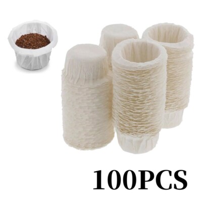 100Pcs Disposable Coffee Paper Filters Count K Cup Filters for Single ...