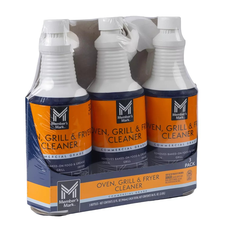 Member's Mark Oven Grill Fryer Cleaner 32 oz (3 Pack) Commercial ...