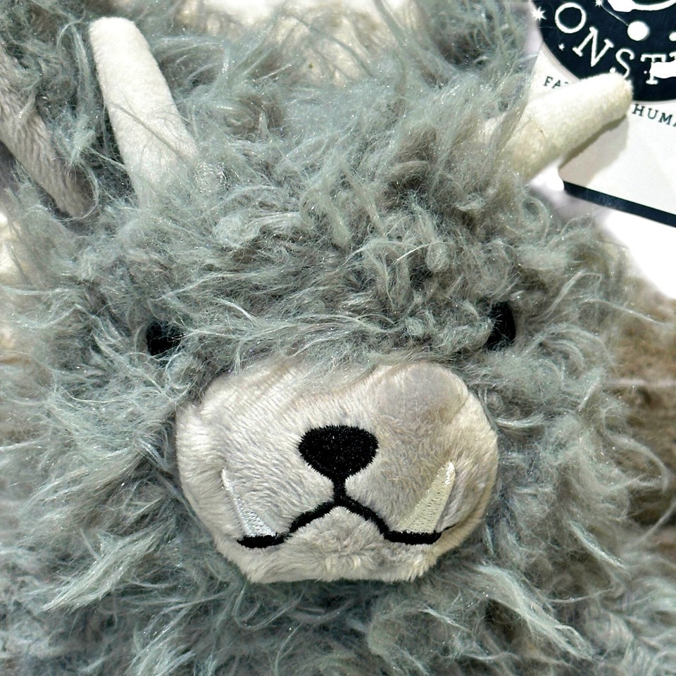 Good Night Monster Book Plush Gray Fuzzy 11 Inch Stuffed Animal w Tag ...