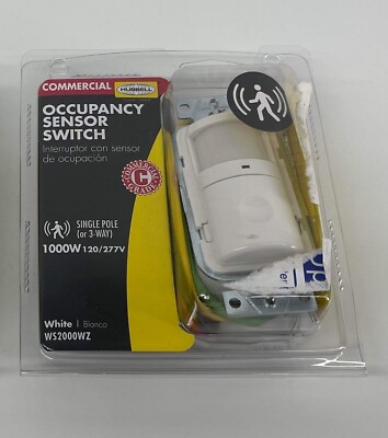 Hubbell Commercial Grade Occupancy Sensor Sensor - White - 3 Way ...