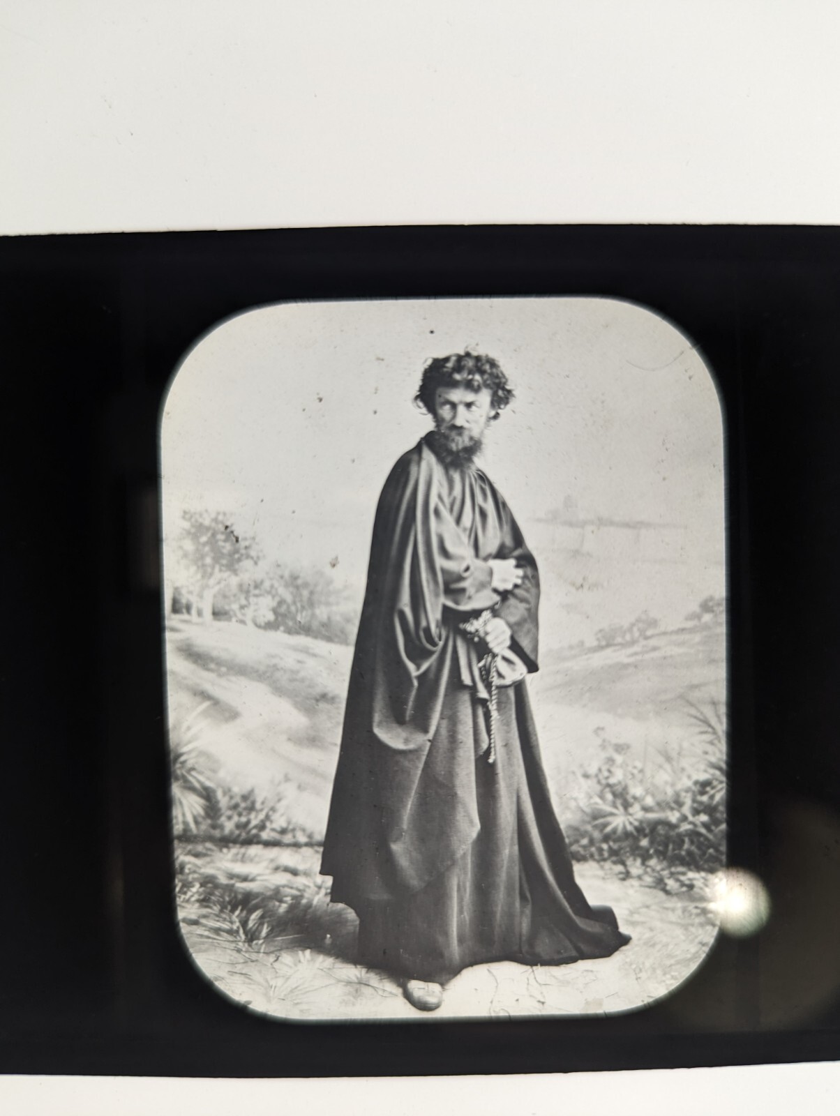 Magic Lantern glass slide 33 Passion Play of 1900 Judas Religious TH ...