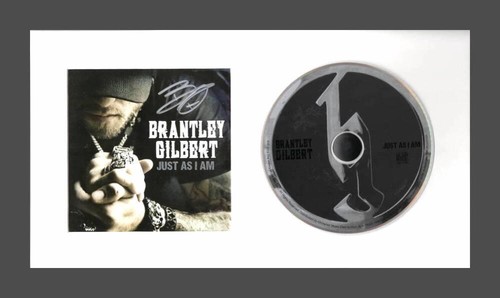 BRANTLEY GILBERT SIGNED AUTOGRAPH JUST AS I AM FRAMED CD DISPLAY -READY ...