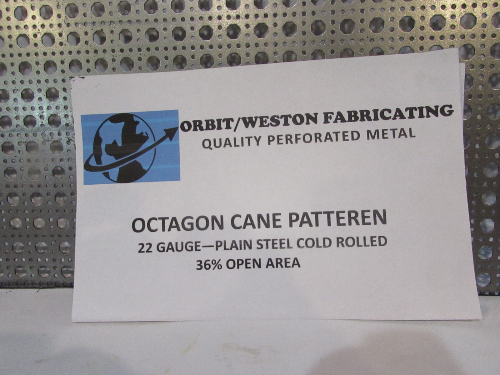 ==-OCTAGON CANE PATTERN-22 GAUGE PLAIN STEEL-==5-1/2" X 5-1/2" | eBay