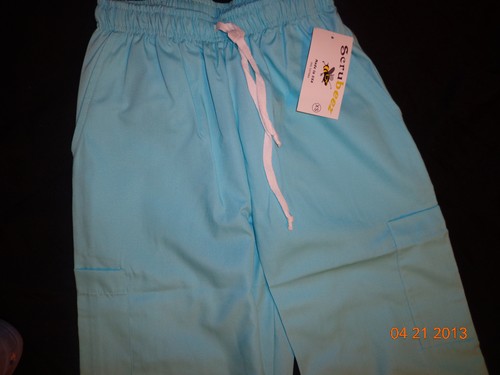 Scrubeez Cargo Scrub Pant Drawstring Elastic waist Size LG Regular Dark ...