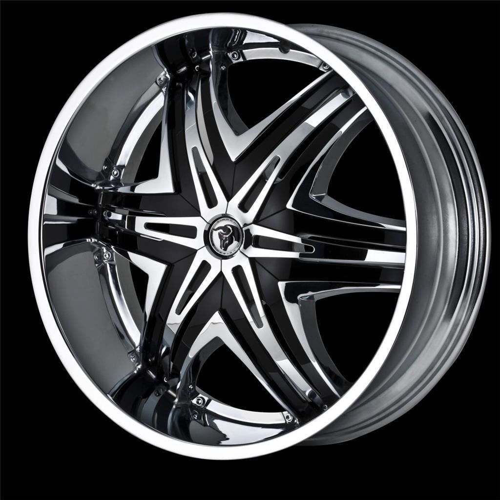 22" Diablo Elite Wheels Rim Tire Fit Trailblazer 300C Dodge Range Rover ...