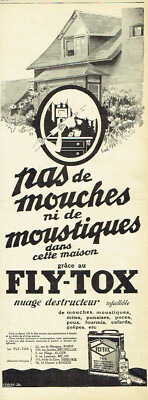 Publicité Advertising 1120 1927 Fly Tox insecticide pas de mouche ni ...