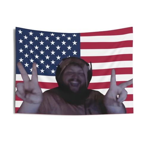 Caseoh American flag, 1x1 lego piece, steamer, big boy, ginger, peace ...