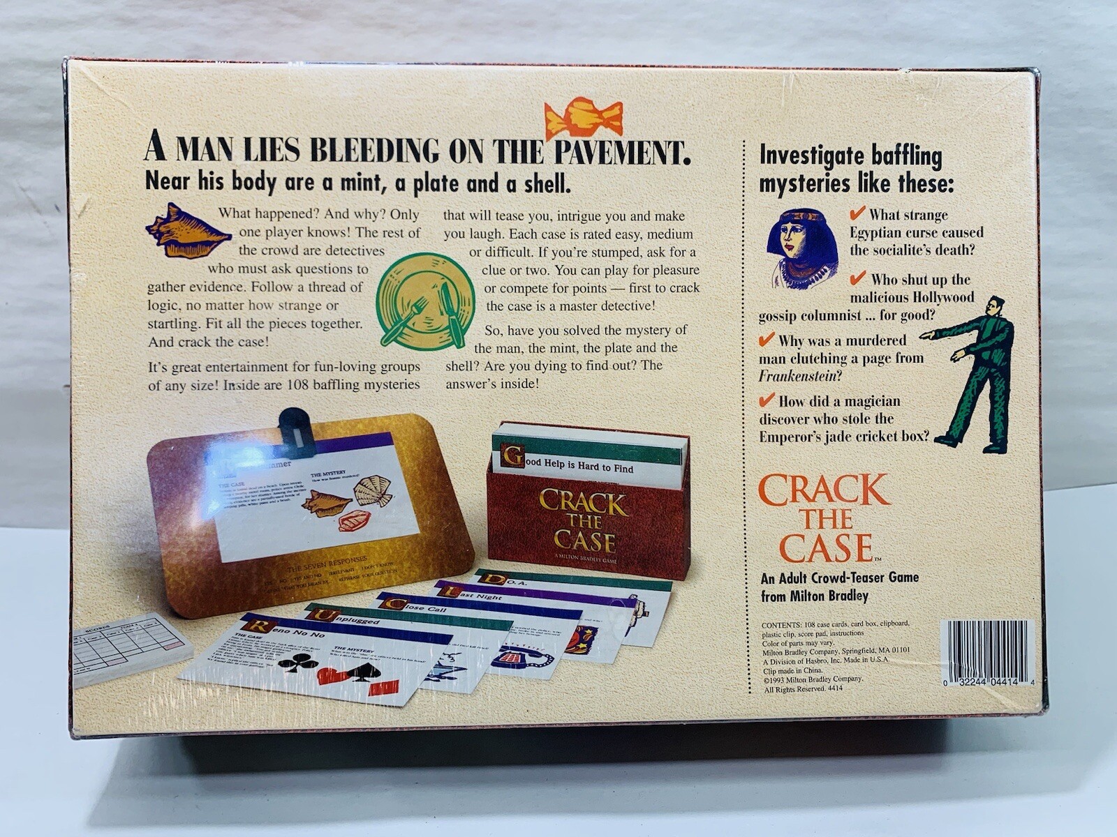 Crack The Case Game Milton Bradley 100 Complete 1993 for sale online | eBay