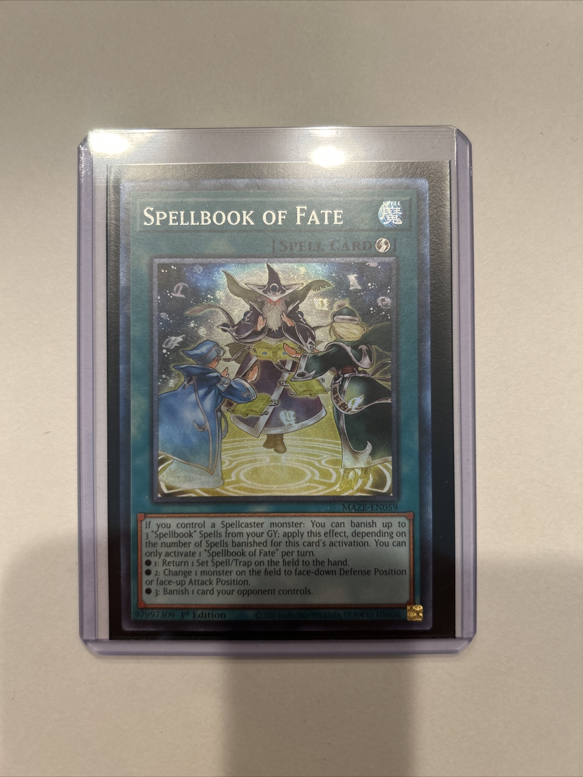 Yu-Gi-Oh! TCG Spellbook of Fate Maze of Memories MAZE-EN059 1st Edition ...