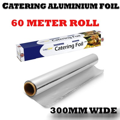 Aluminium Kitchen Catering Foil 450mm x 60m Wrapping Baking Tin Foil | eBay