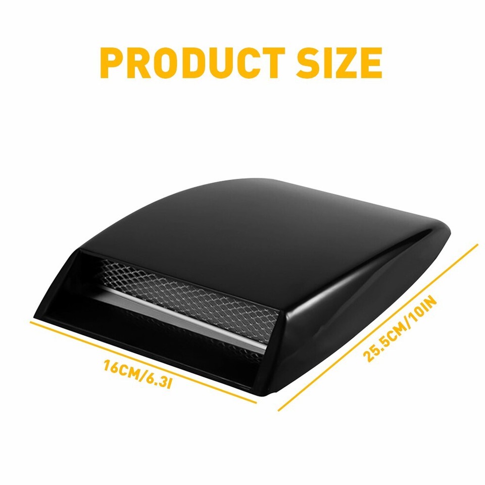 Air Flow Scoop Hood Intake Vent Bonnet Trim Cover Universal Car ...