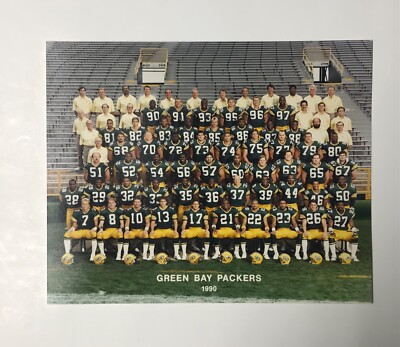 Vintage 1990 Green Bay Packers 8X10 (Team Issue) Color Team Photo | eBay