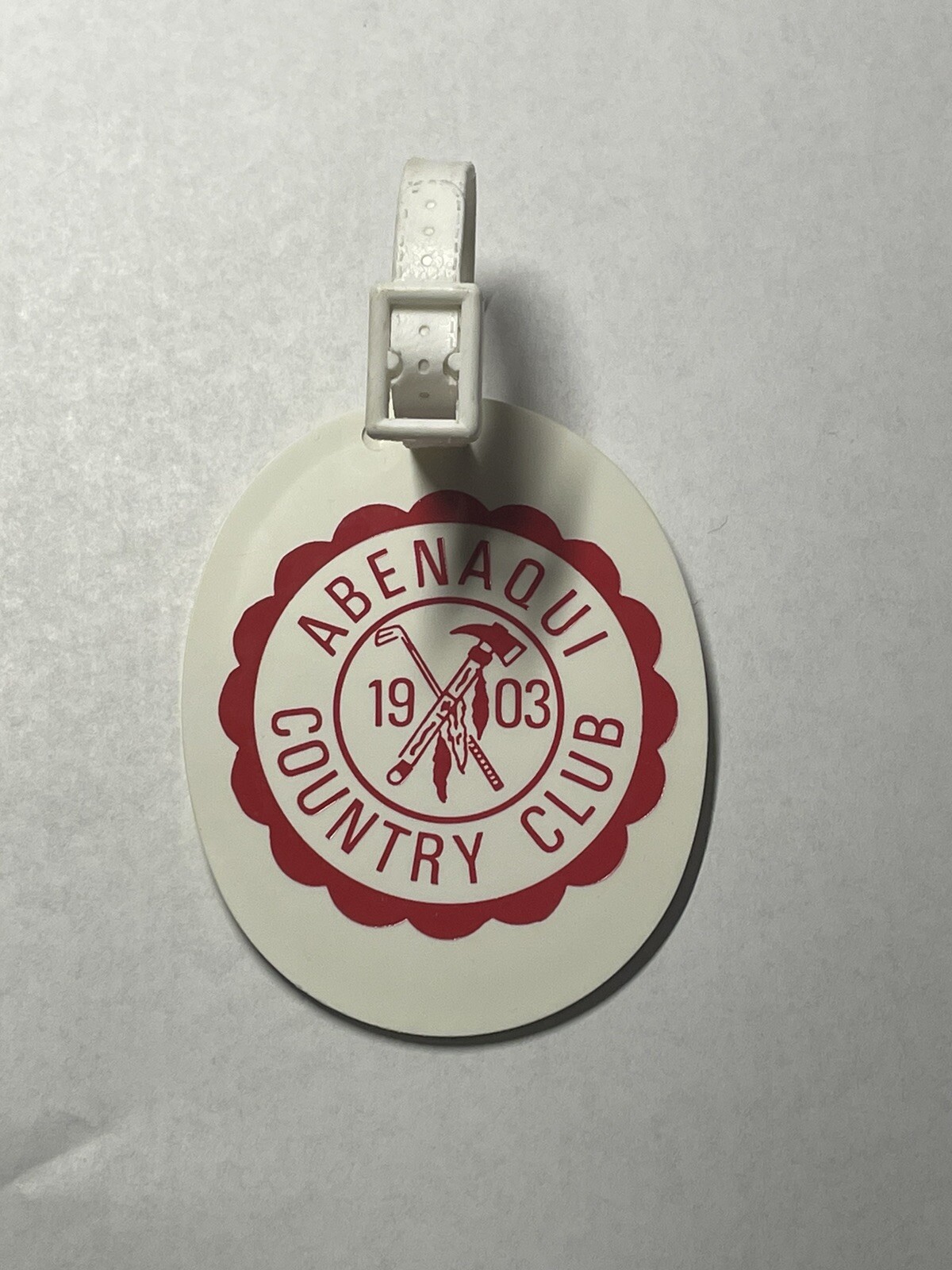 Vintage Rare 1903 Abenaqui Country Club Golf Bag Tag - Rye Beach, NH ...