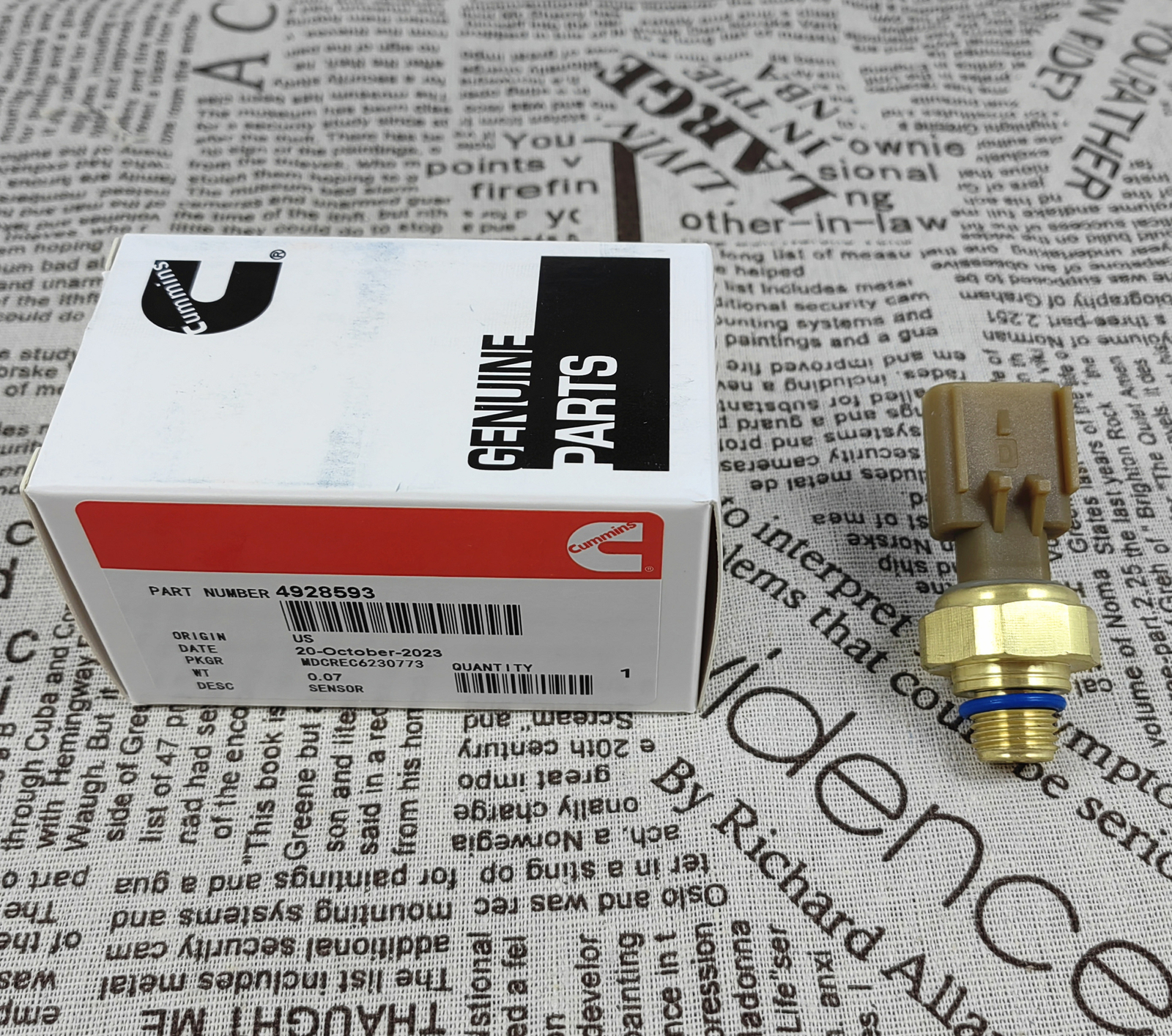 OEM Intake Manifold Pressure MAP Sensor 4928593 4087987 For Cummins ISX ...