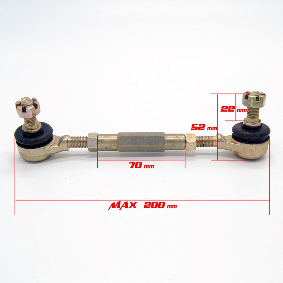 10mm Tie Rods and Rod Ends Metal Parts Chinese 70cc Quad ATV 4 Wheeler ...