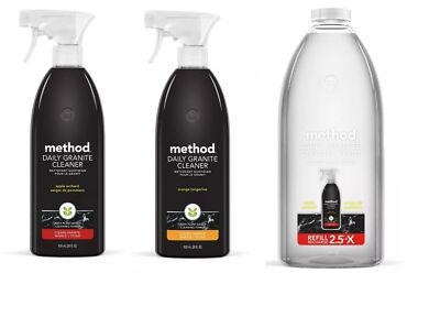 Method Daily Granite Cleaner, Apple or Orange Scent 28 Oz Spray or 68 ...