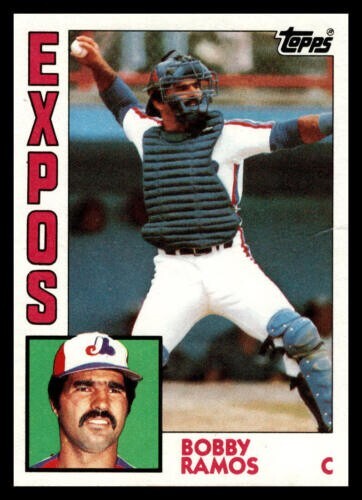 1984 Topps #32 Bobby Ramos Catcher Montreal Expos FREE shipping | eBay