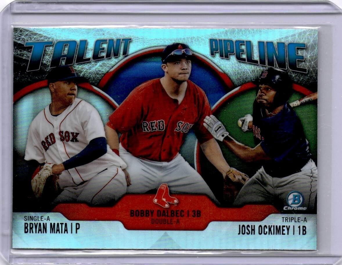 2019 Bowman Chrome Talent Pipeline #TP-BOS Josh Ockimey Bryan Mata ...