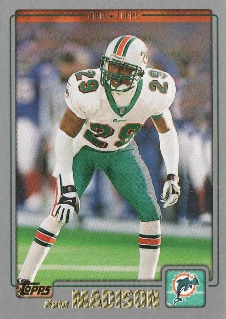 2001 Topps #293 Sam Madison Miami Dolphins Card | eBay