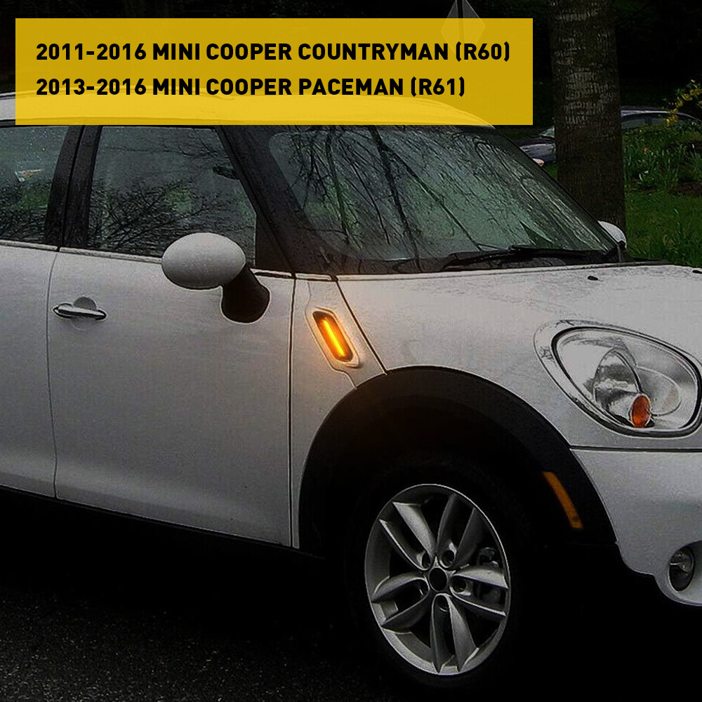 2X LED Side Marker Turn Signal Lights For 2011-2016 Mini Cooper ...