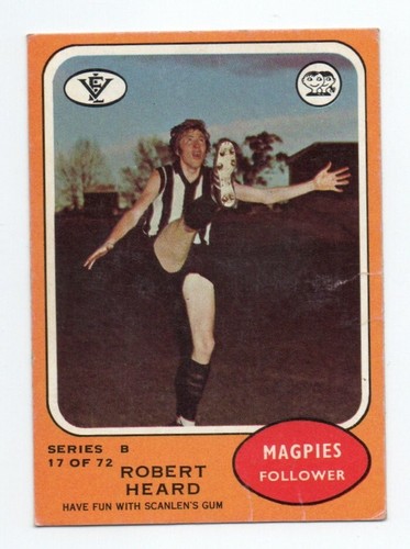 1973 B Scanlens (17) Robert HEARD Collingwood | eBay