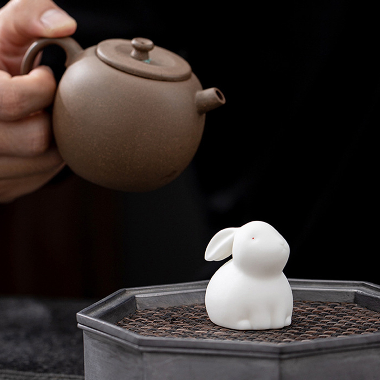 Ceramic Figurine Delicate Collectible Cute Little Bunny Figurine ...