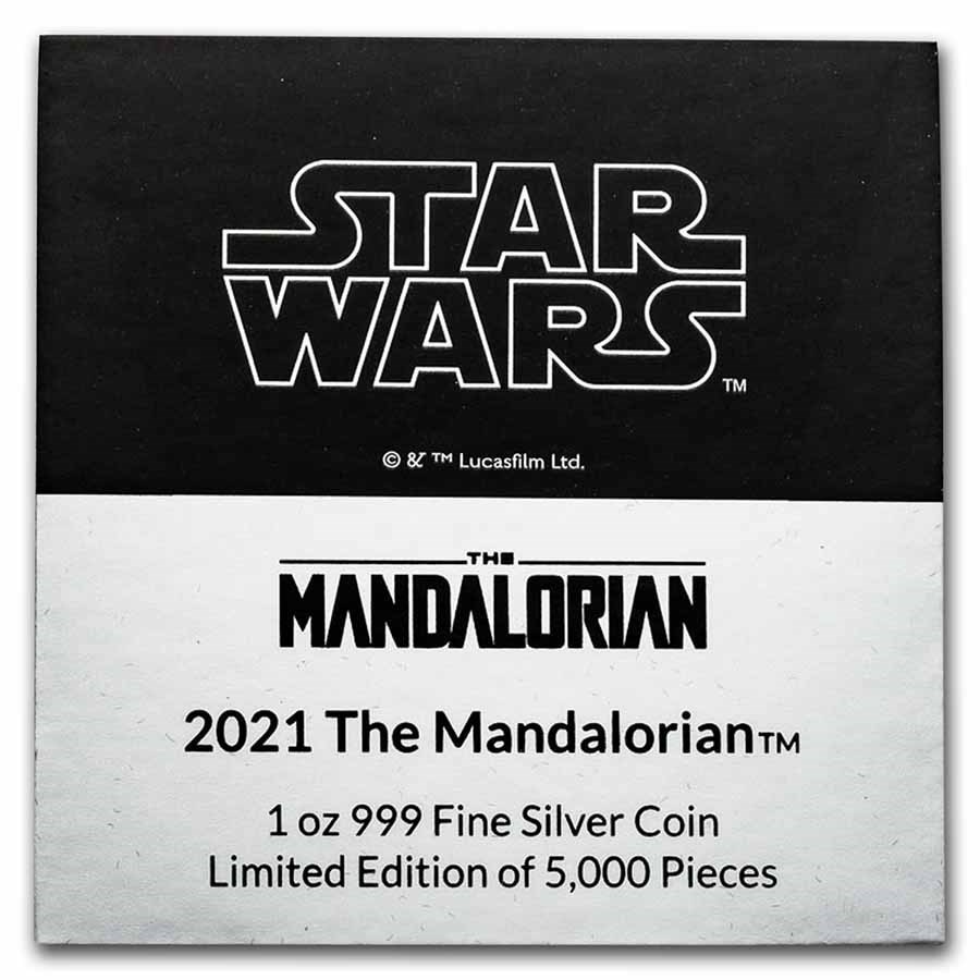Niue -2021- Star Wars The Mandalorian- 1 oz Silver Proof Coin (w/Box ...