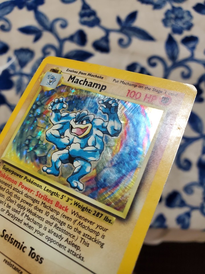 Pokémon TCG Machamp Base Set 8/102 Holo 1st Edition Unlimited Holo Rare ...
