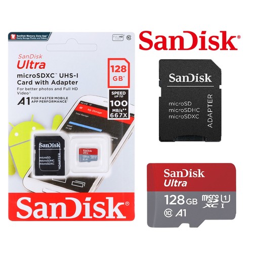 128GB Genuine SanDisk Ultra Micro SDXC SD Card UHS-I Class 10 A1 100MB ...