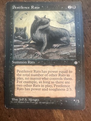 MTG Pestilence Rats Ice Age Regular Common | eBay