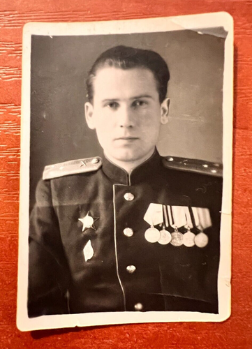 Officer Old Vintage Military Soviet Army Photo Handsome Soviet soldiers ...