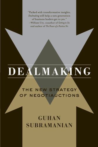 Dealmaking: The New Strategy of Negotiauctions 9780393339956| eBay