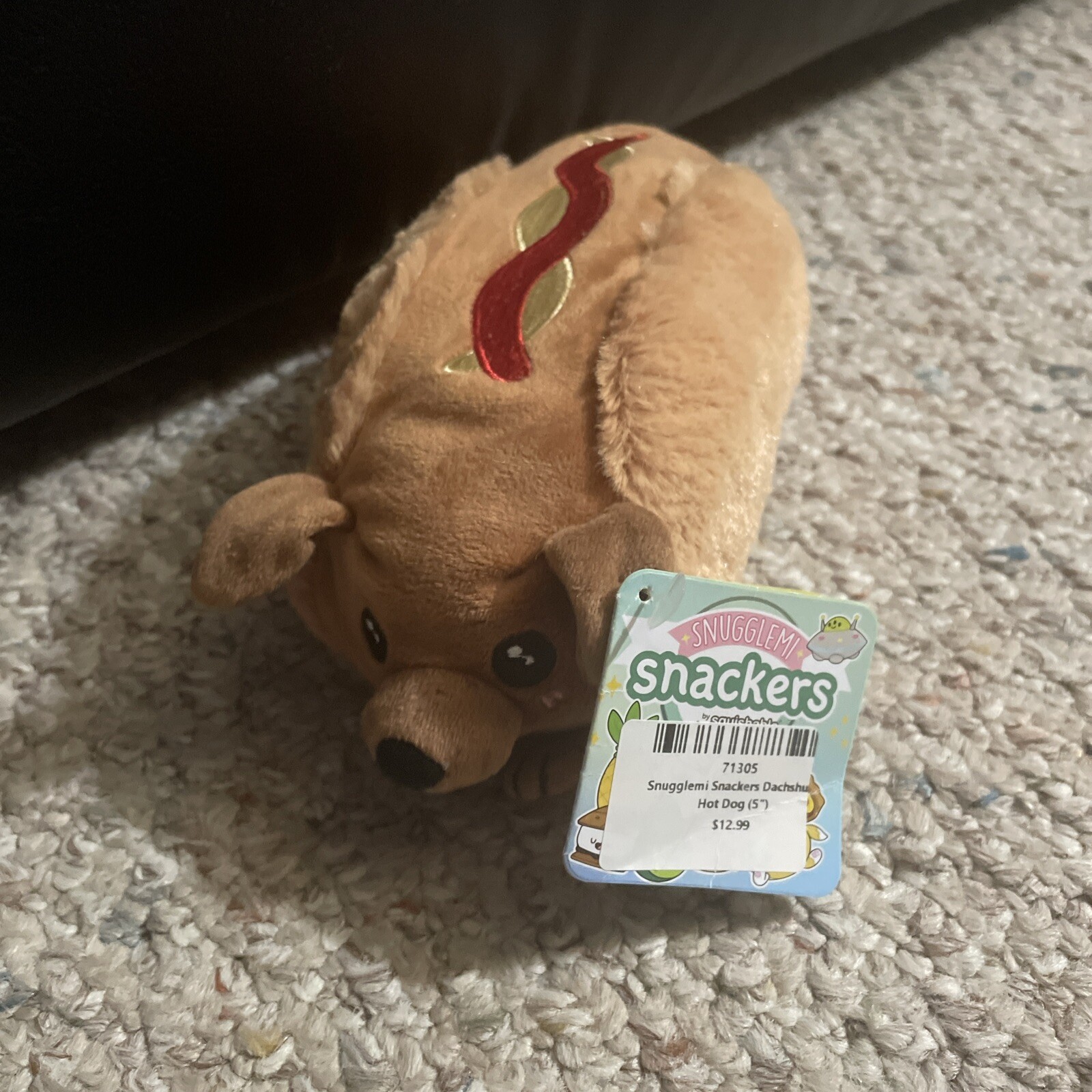 Squishable Snugglemi Snackers Dachshund Weiner Hot Dog 5” Brown Plush With Tags | eBay