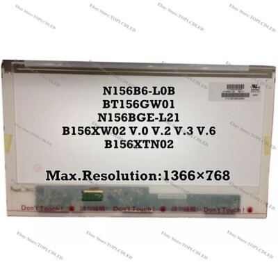 N156B6-L0B BT156GW01 N156BGE-L21 B156XW02 V.0 V.2 V.3 V.6 B156XTN02 40 ...