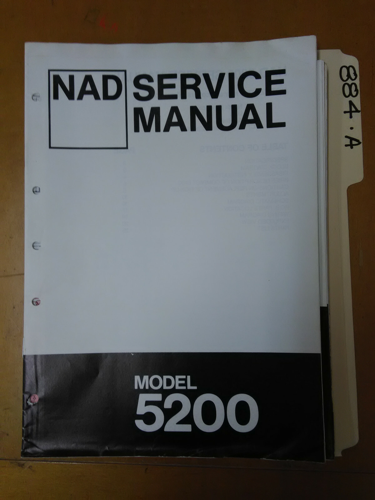NAD 5200 Service Manual Original Repair Book Stereo CD Player | eBay